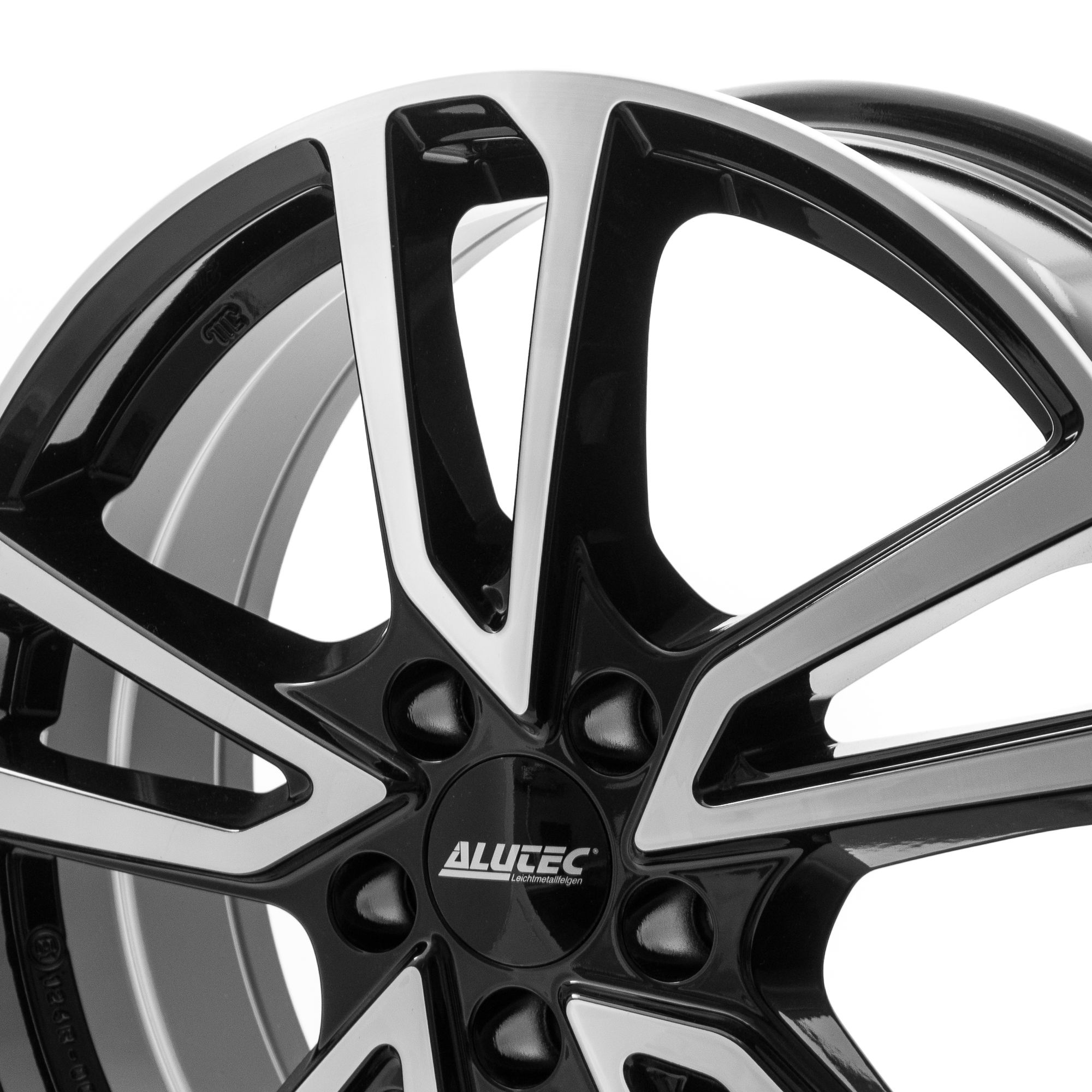 ALUTEC Tormenta Felgen diamant-schwarz Frontpoliert (mehrfarbig) in 18 ...