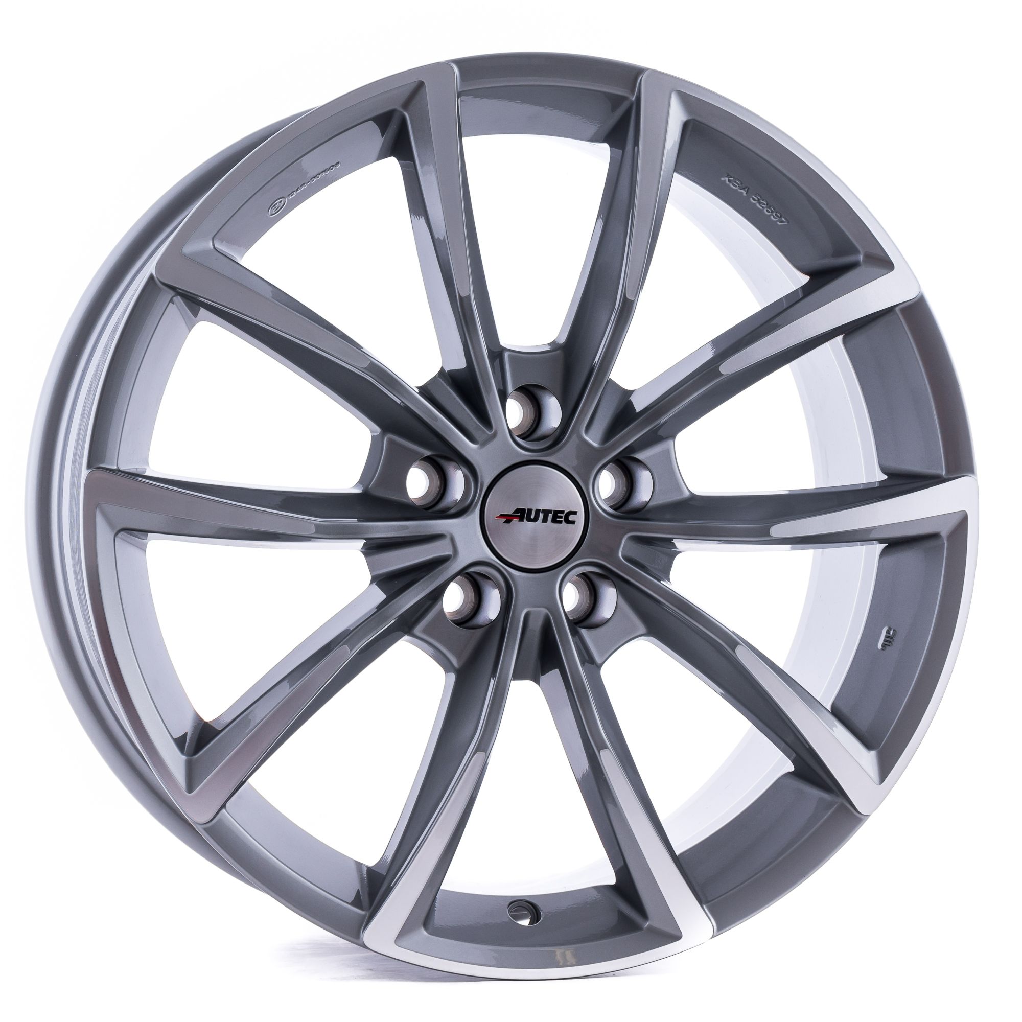 AUTEC Astana Felgen Titansilber poliert (grau silber Titan Anthrazit ...