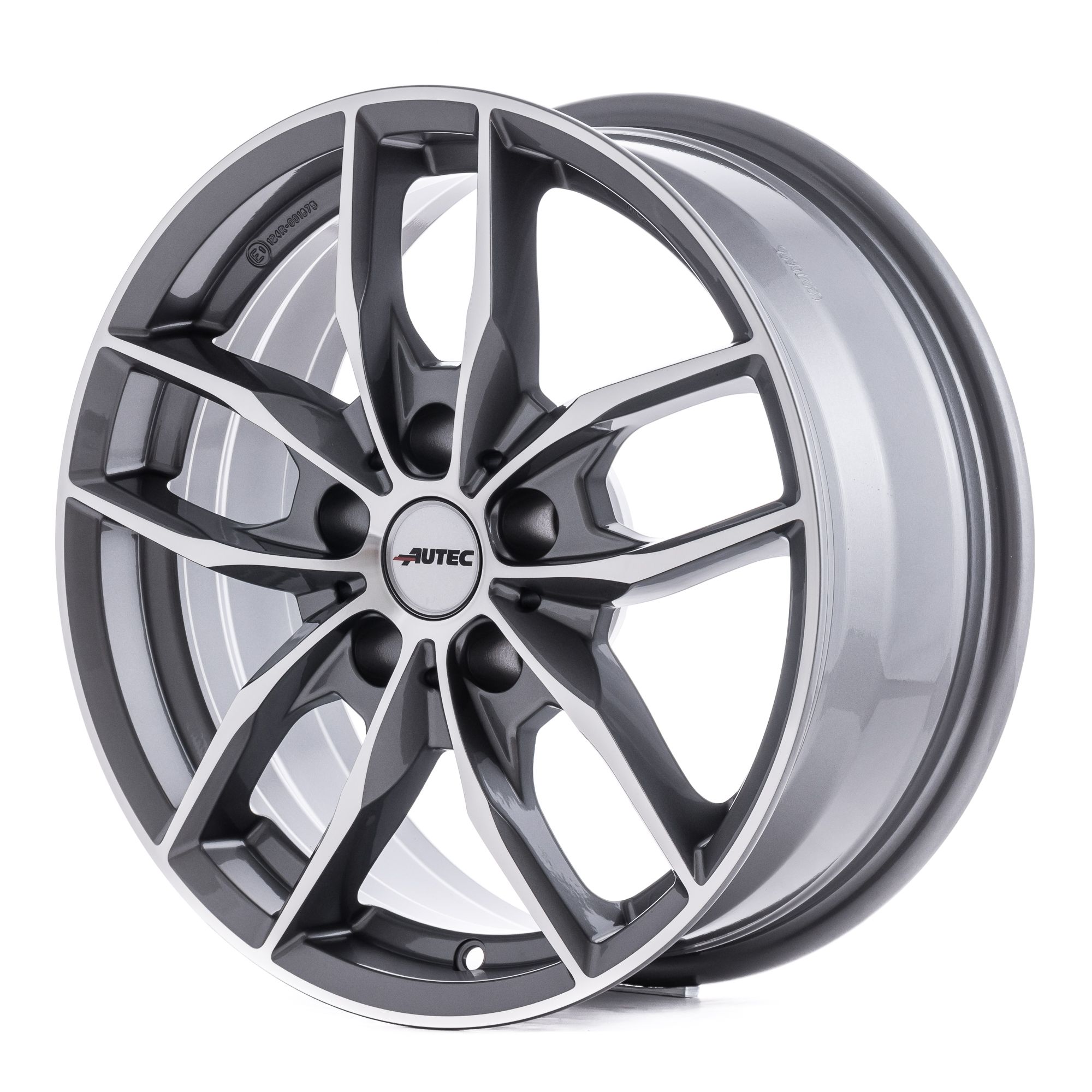 AUTEC Bavaris Felgen Titansilber poliert (grau silber Titan) in 17 Zoll ...
