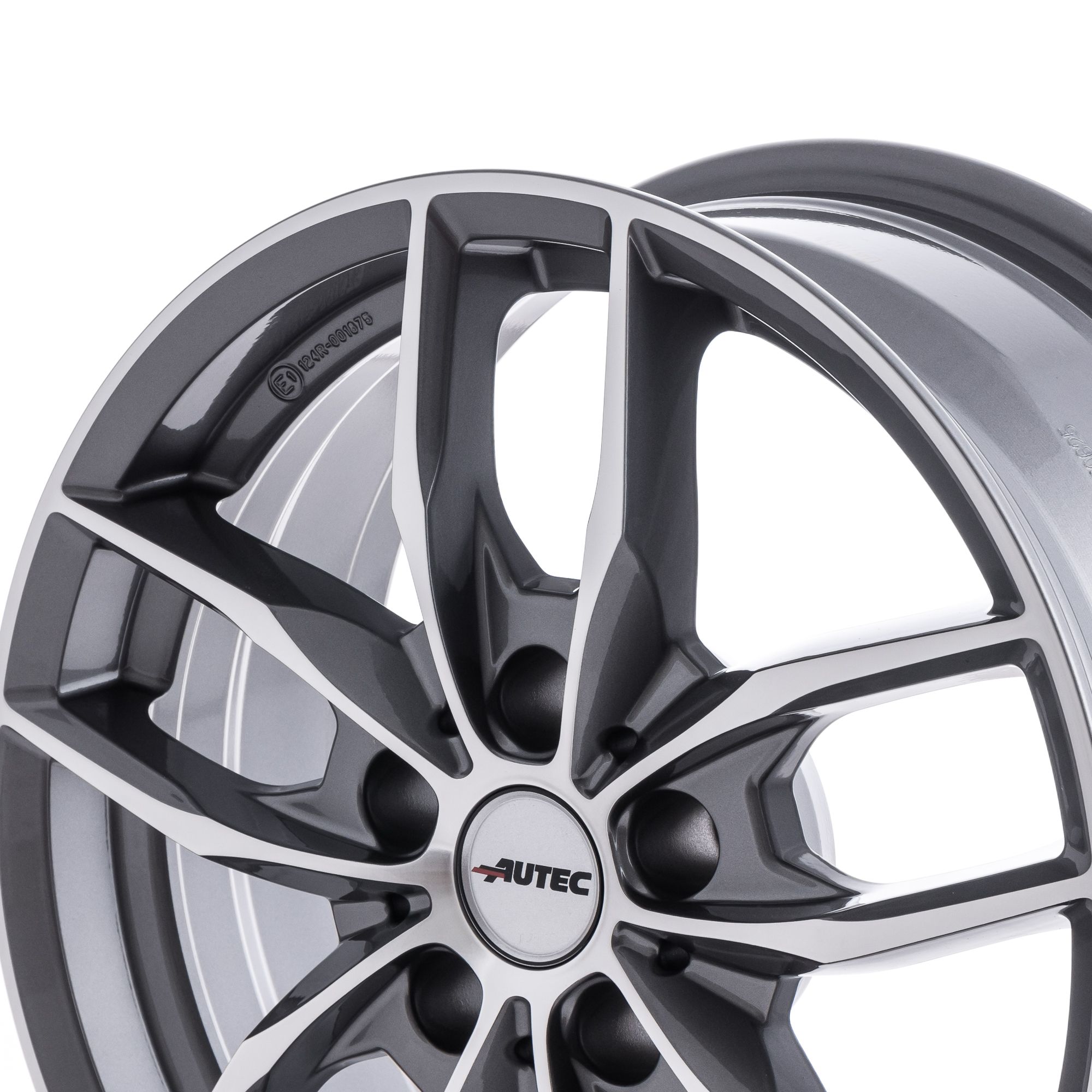 AUTEC Bavaris Felgen Titansilber poliert (grau silber Titan) in 17 Zoll ...