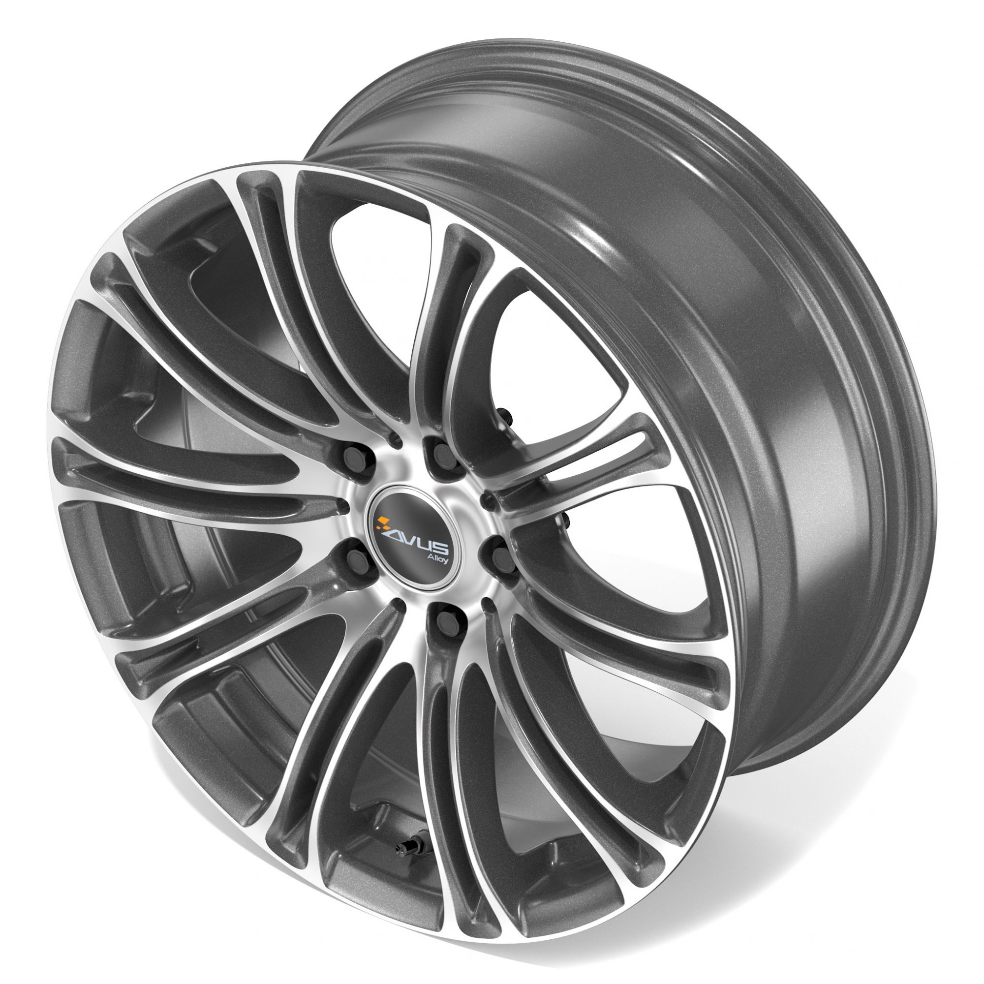 AVUS Racing AC-MB1 Felgen Anthracite polished (grau silber mehrfarbig ...