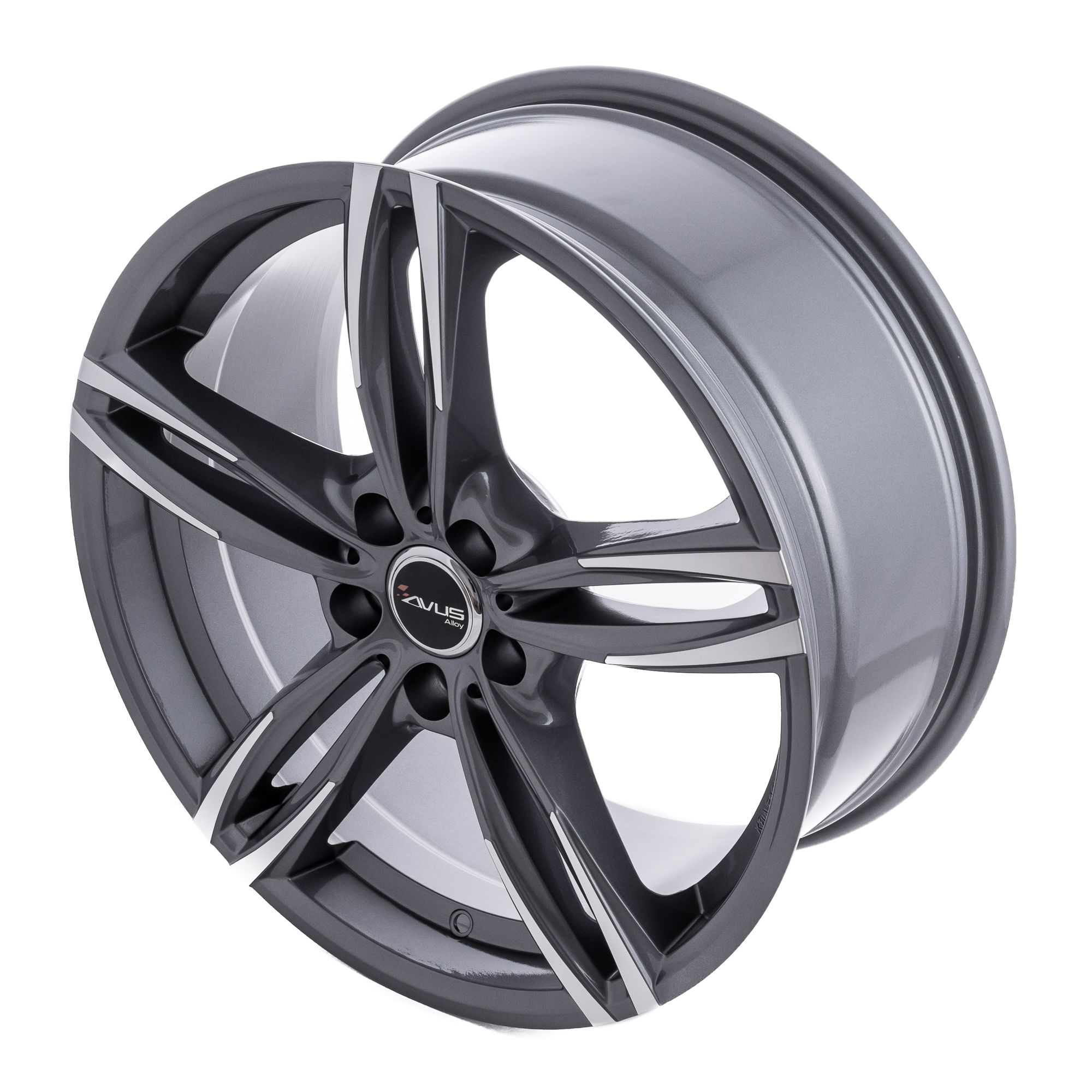AVUS Racing AF15 Felgen Anthracite polished (grau mehrfarbig Anthrazit ...