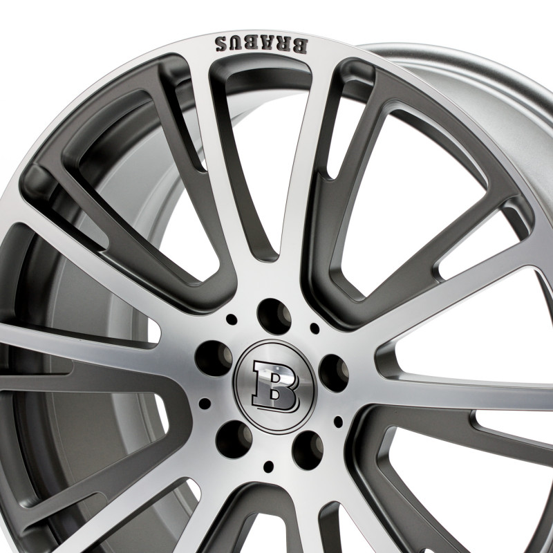 Brabus Monoblock R Platinum titanio completamente pulido con acabado ...