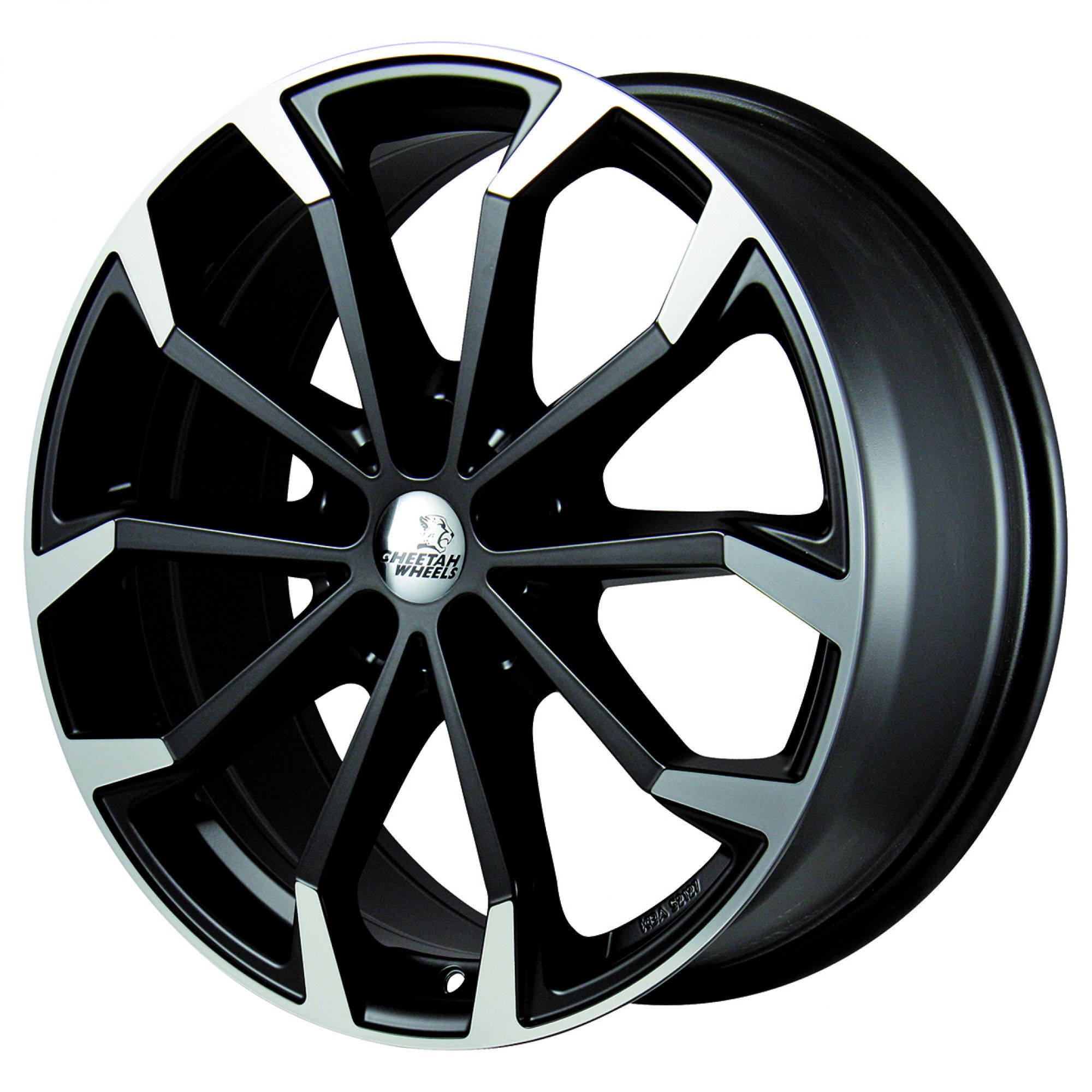 Cheetah Wheels CV.04 Felgen Black matt polished (schwarz) in 19 Zoll ...