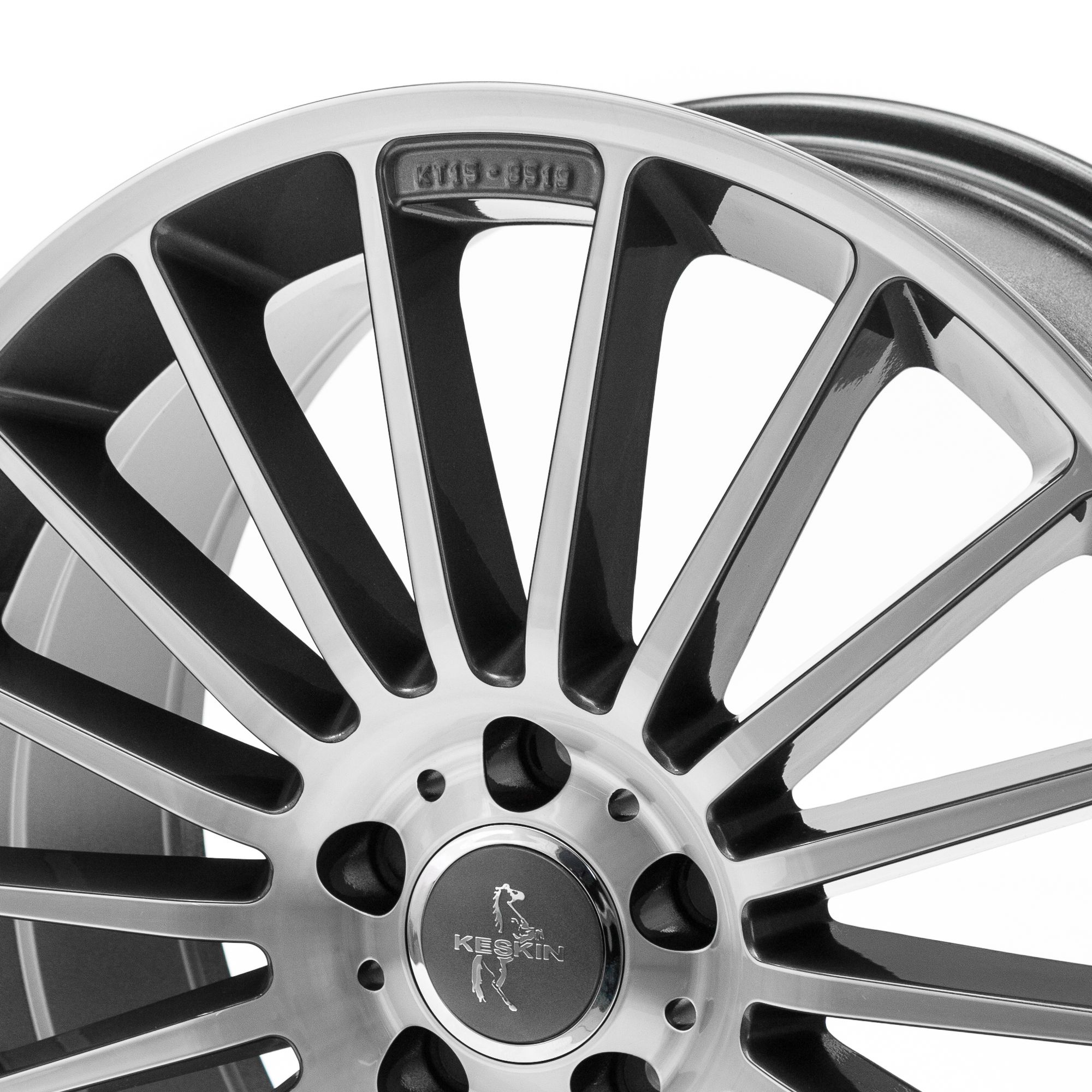KESKIN KT15 Felgen PALLADIUM front polish (Anthrazit) in 18 Zoll ...