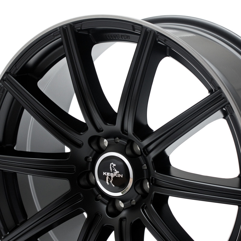 KESKIN KT16 matt black lip polish | alufelgenshop.at