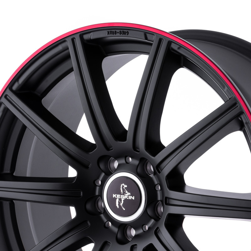 KESKIN KT16 matt black lip red | velonity.com