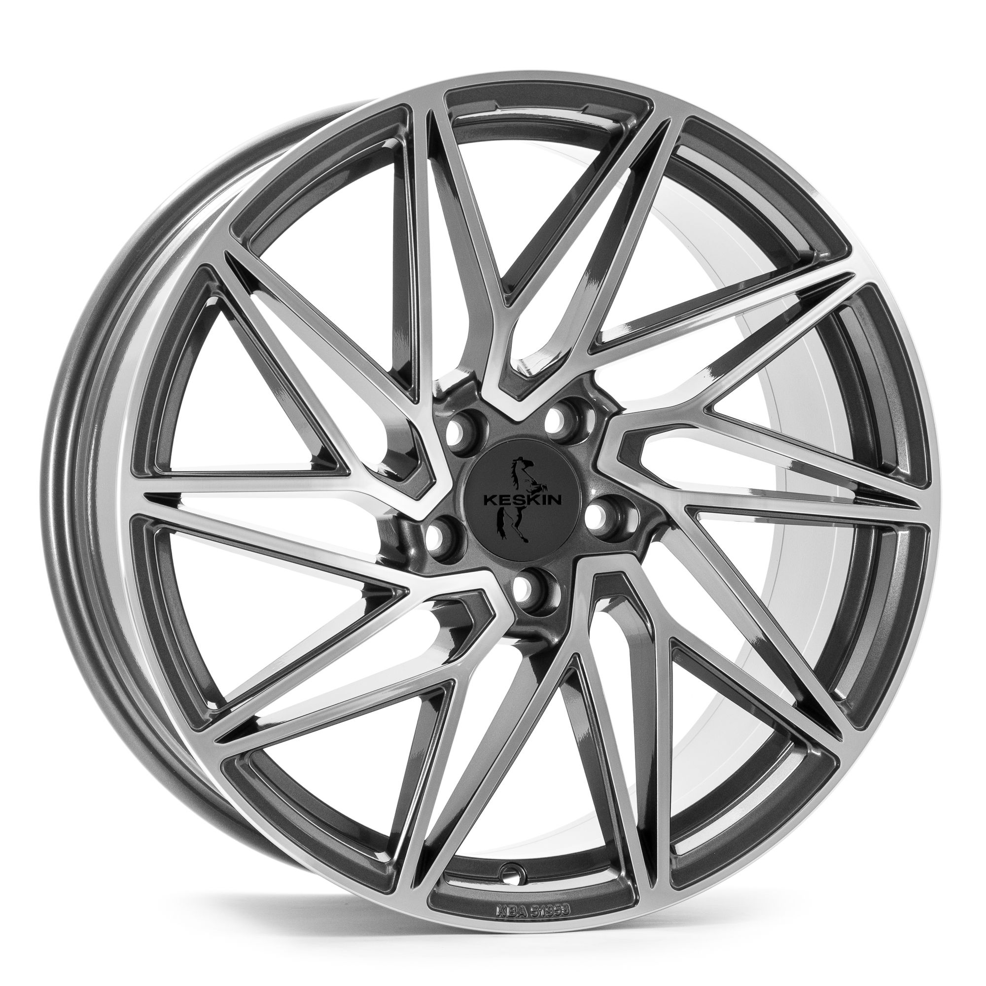 KESKIN KT20 Felgen PALLADIUM front polish in 19 Zoll | alufelgenshop.at