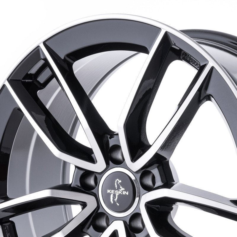 KESKIN KT21 black front polish | alufelgenshop.at