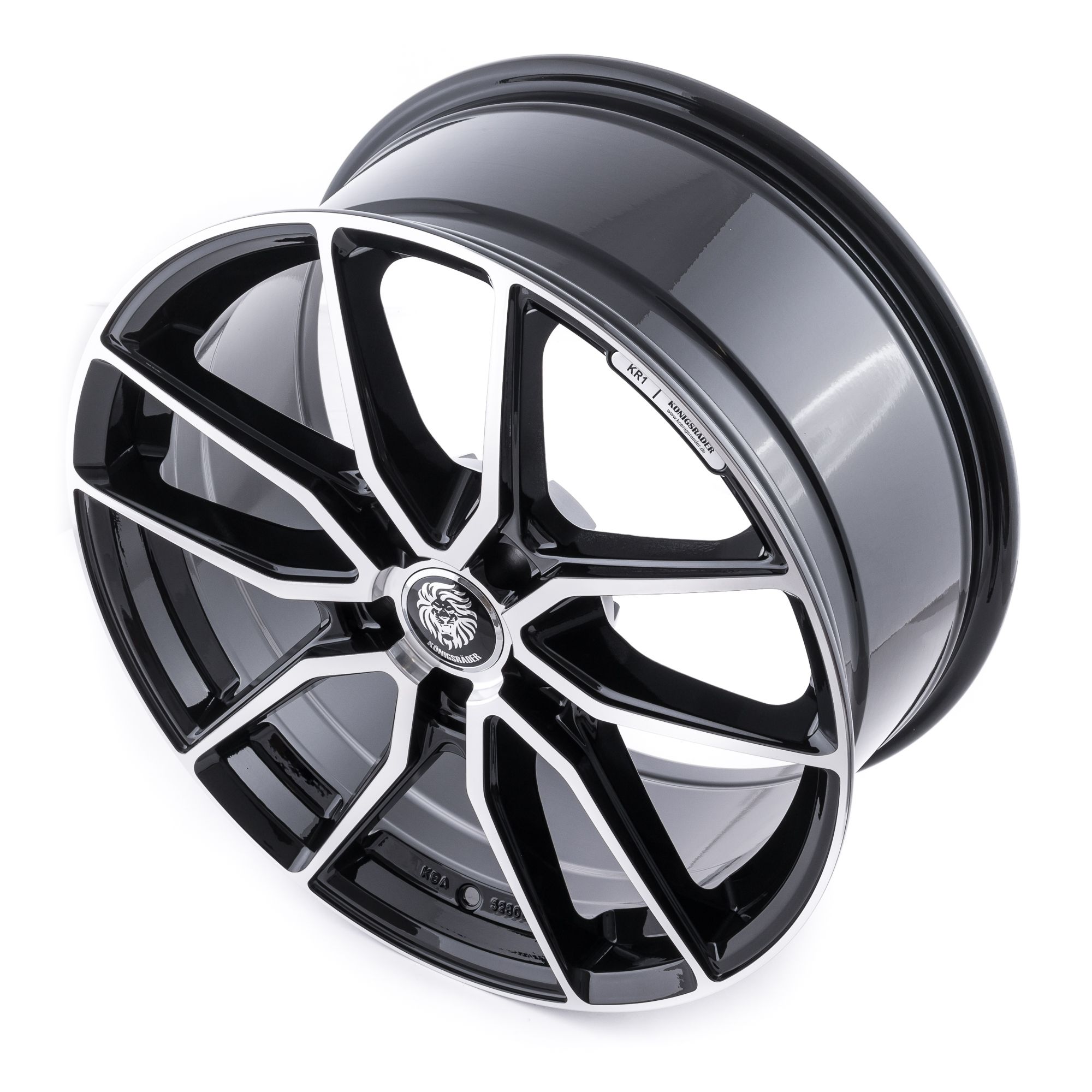 Königsräder KR1 Rims Black polished in 19 Inch | velonity.com