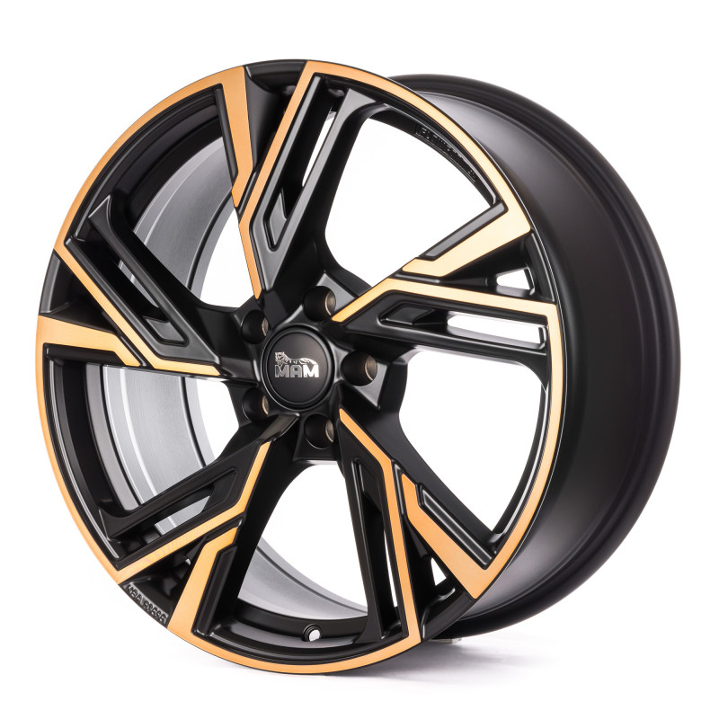 MAM RS5 matt black front copper | felgenshop.de