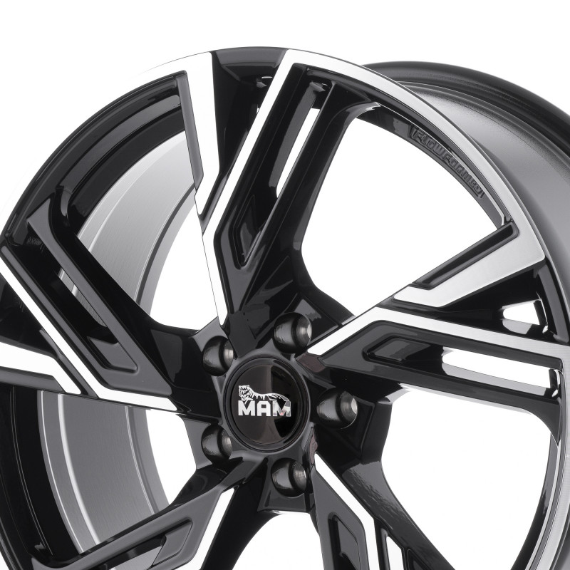 MAM RS5 black front polish | felgenshop.de