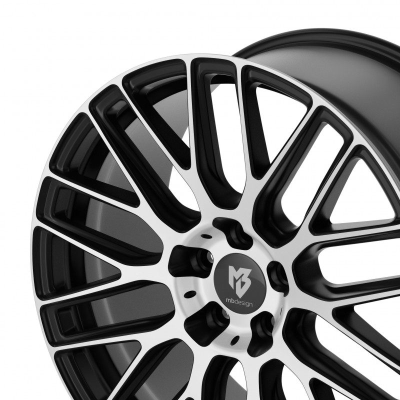 MB-DESIGN KV4 mattschwarz poliert | felgenshop.de