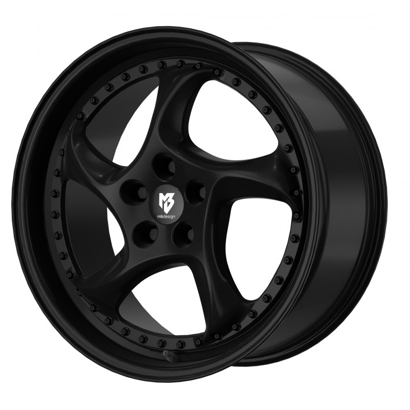 MB-DESIGN TURBO S schwarz stumpfmatt | felgenshop.de