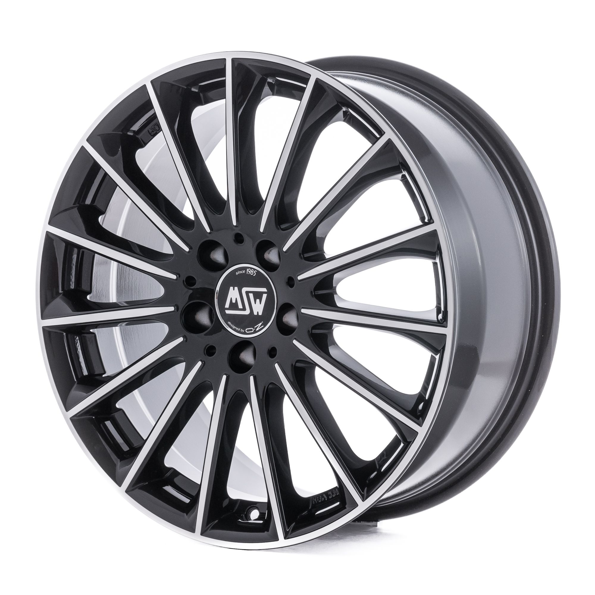 MSW 30 Felgen gloss Black FULL polished (schwarz mehrfarbig) in 18 Zoll ...