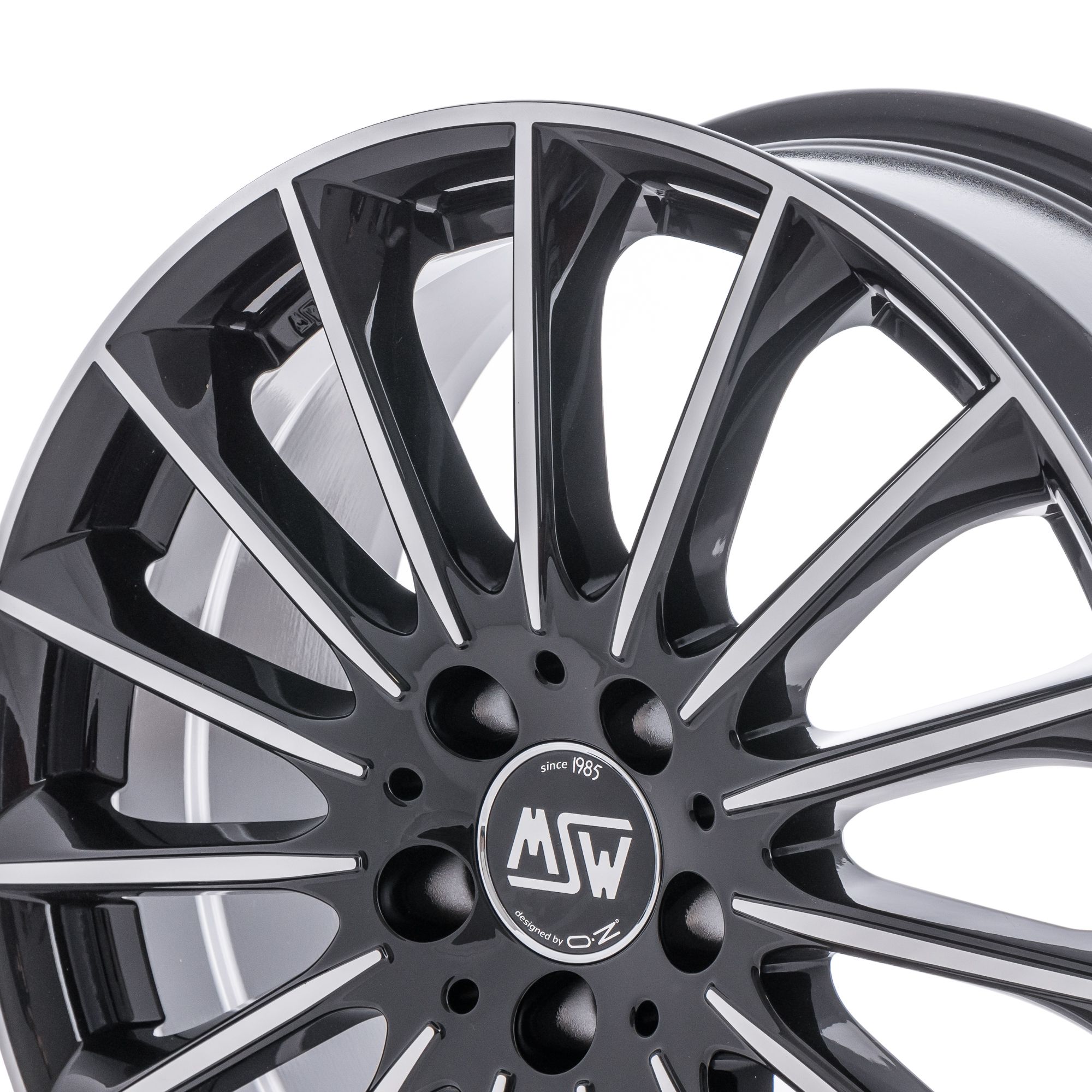 MSW 30 Felgen gloss Black FULL polished (schwarz mehrfarbig) in 18 Zoll ...
