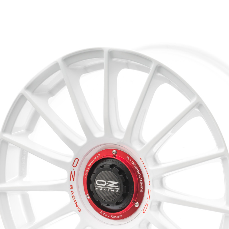 OZ RACING SUPERTURISMO EVOLUZIONE WRC race white + red lettering | felgenshop.de