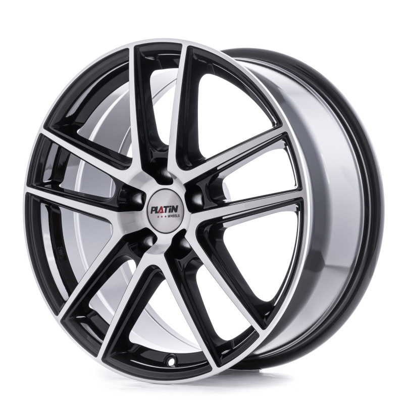 Platin Wheels P 73 diamantschwarz, front poliert | felgenshop.de