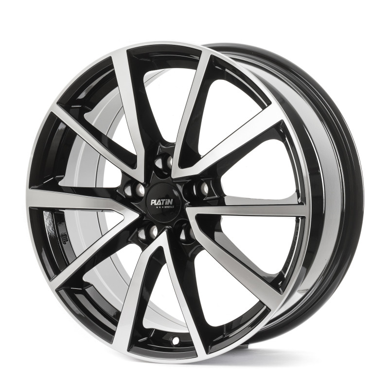 Platin Wheels P 95 diamantblack, front poliert | velonity.com