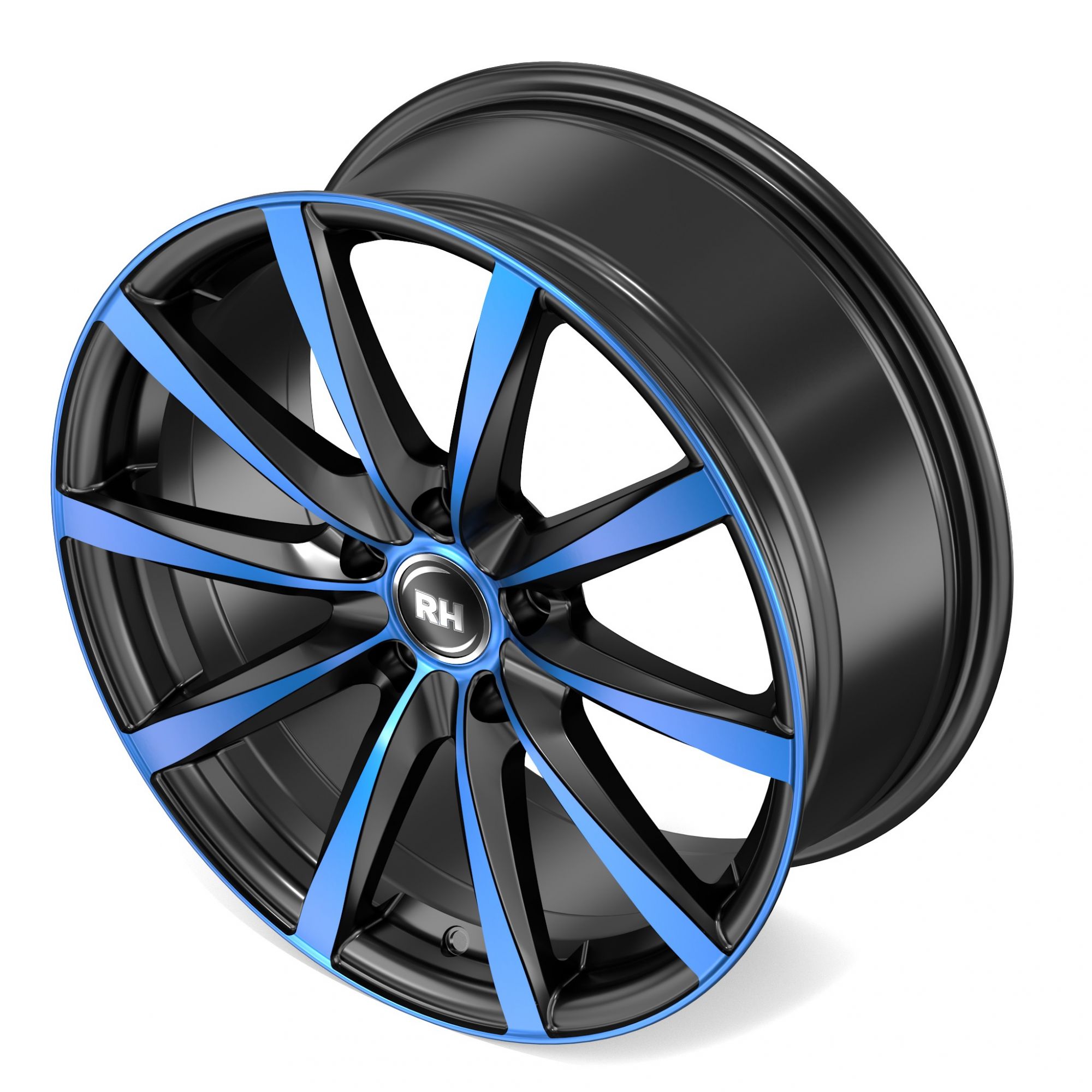 RH ALURAD GT Felgen Color polished - blue ( blau) in 18 Zoll ...