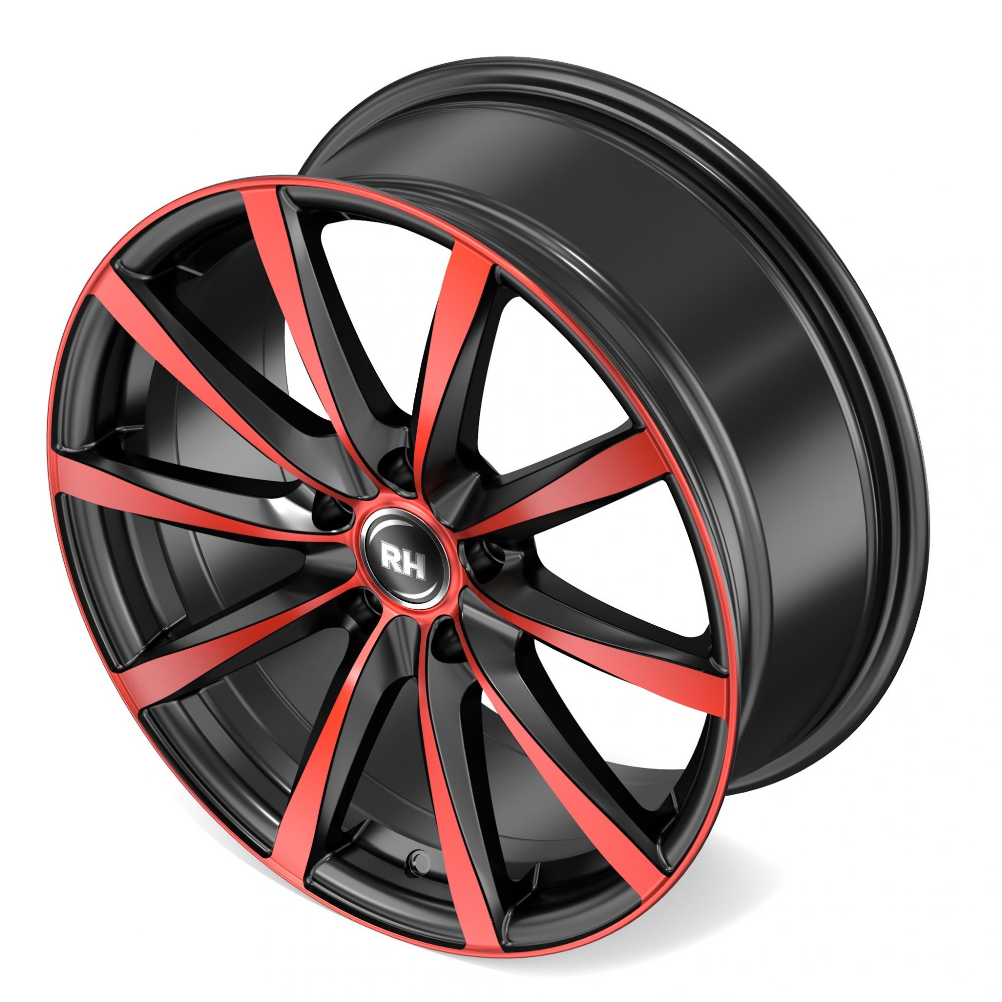 RH ALURAD GT Felgen Color polished - red (rot) in 18 Zoll ...