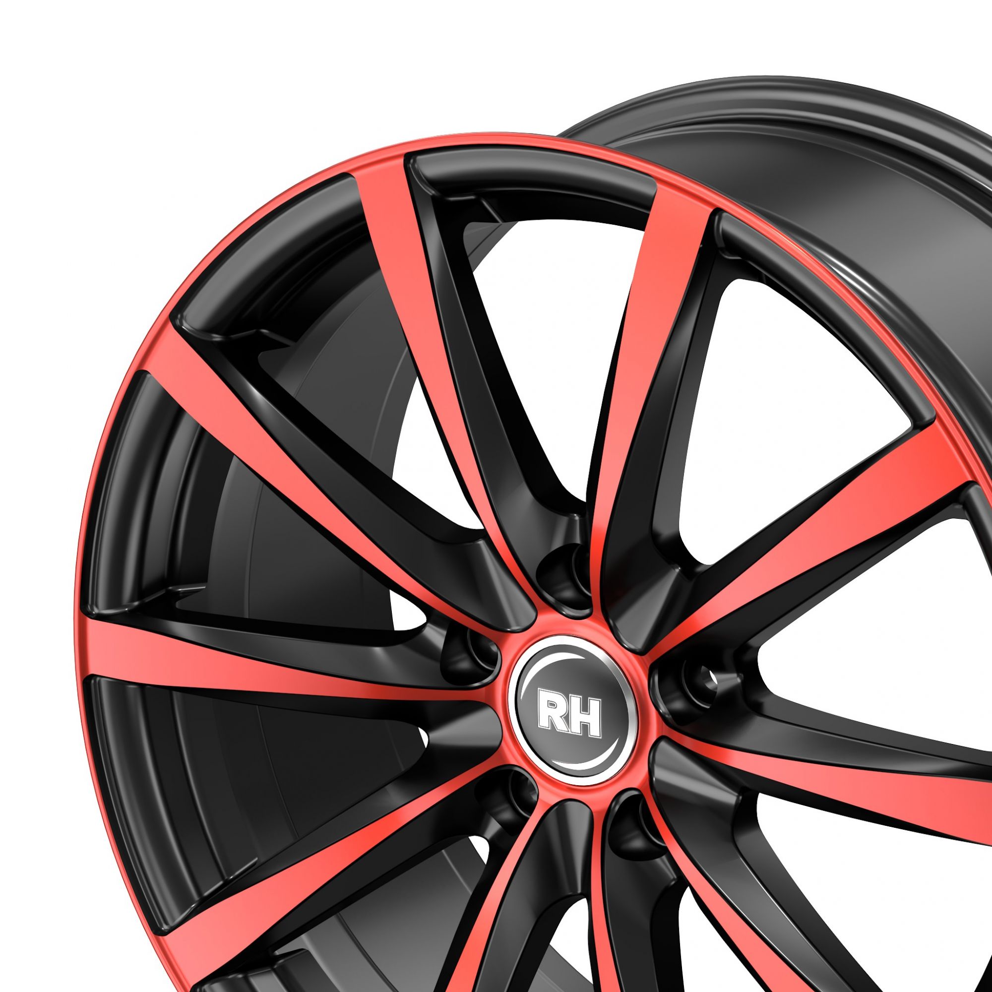 RH ALURAD GT Felgen Color polished - red (rot) in 18 Zoll ...