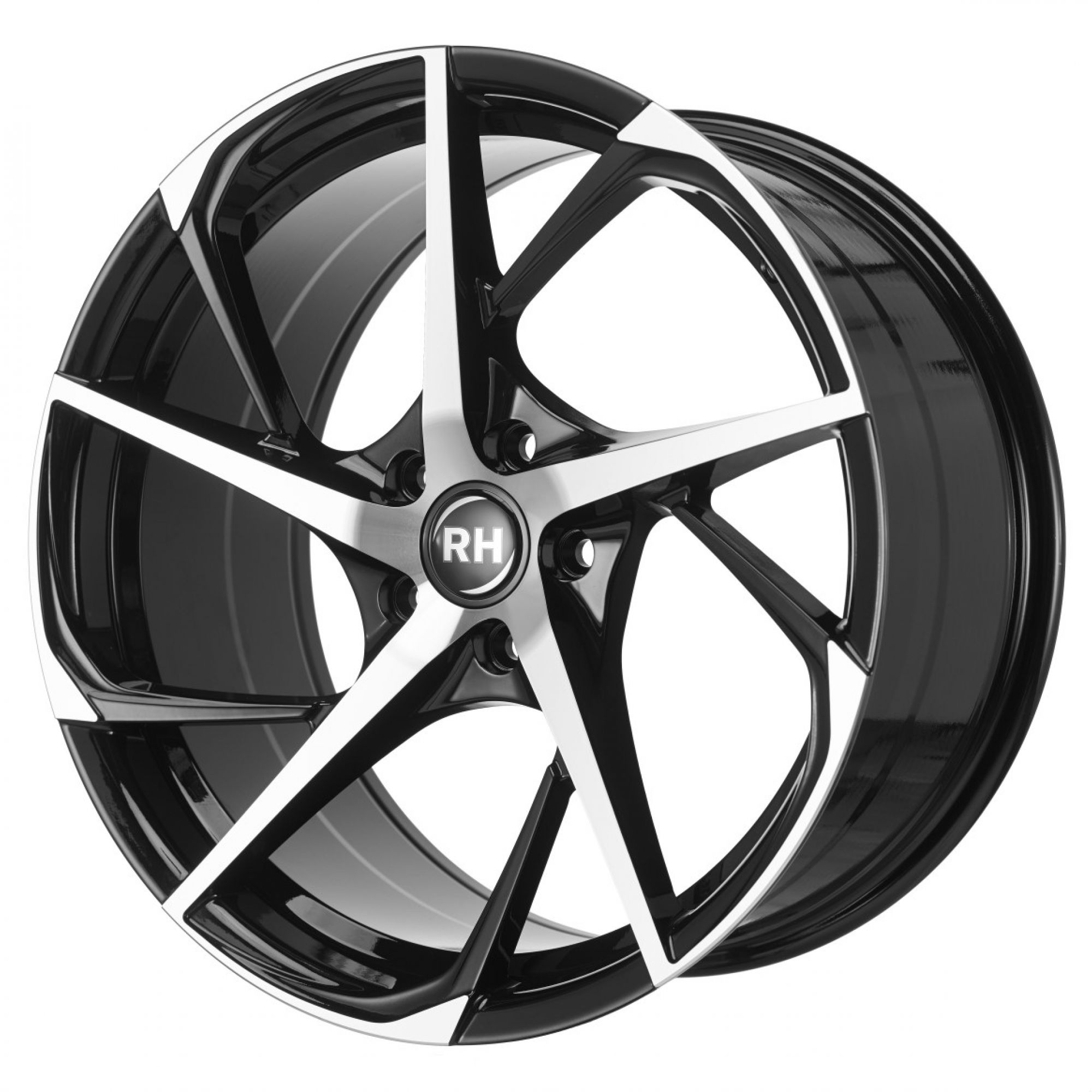 RH ALURAD RB12 Felgen schwarz voll poliert in 19 Zoll | felgenshop.de