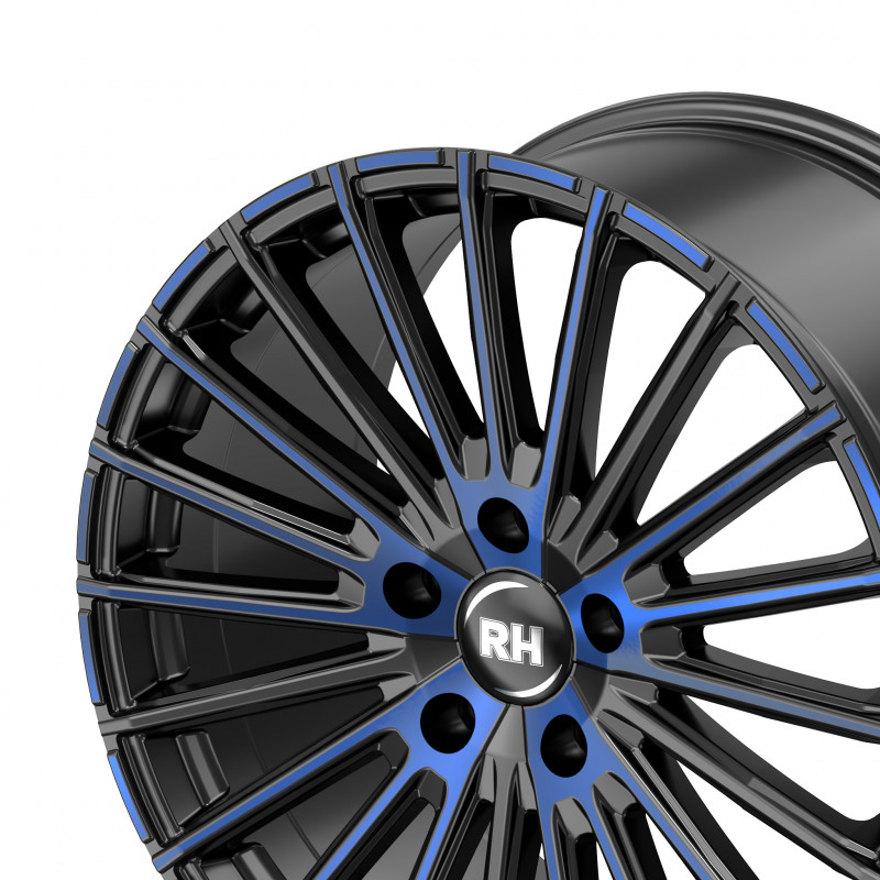 RH ALURAD WM Flowforming color polished - blue | velonity.com