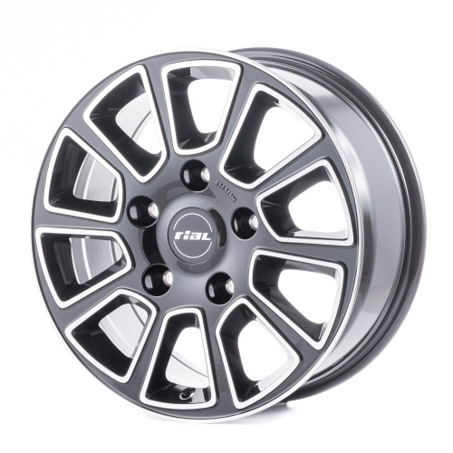 RIAL Transporter 2 diamant-schwarz frontpoliert | felgenshop.de