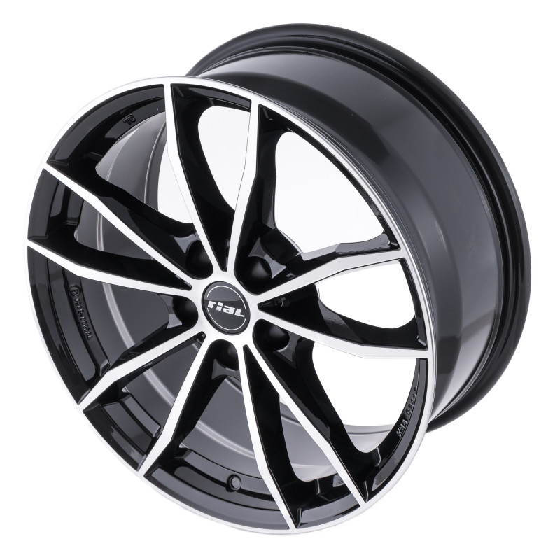 RIAL X12 diamant-schwarz frontpoliert | felgenshop.de