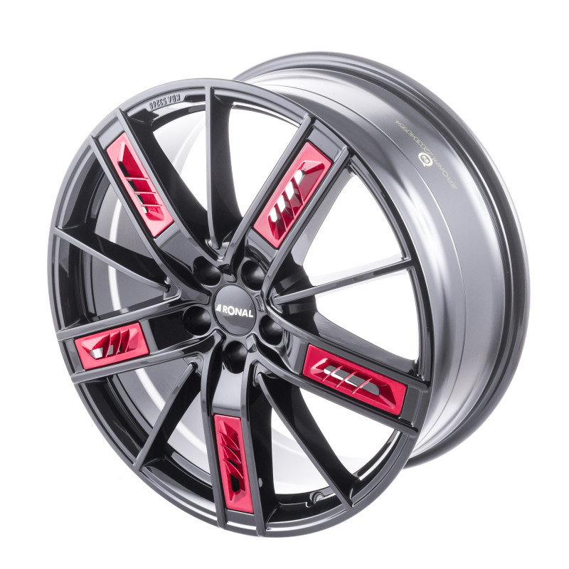 RONAL R67 Left red jetblack | felgenshop.de
