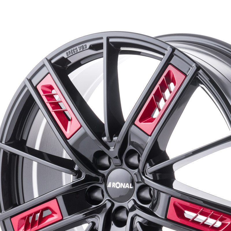 RONAL R67 Right jetblack rouge | velonity.fr