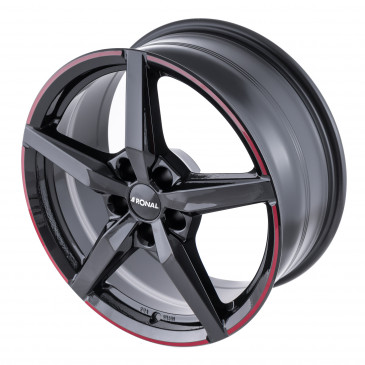RONAL R69 MCR jetblack red rim | velonity.com