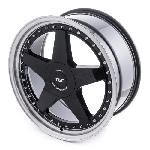 Tec Speedwheels GT EVO-R Felgen schwarz Glanz Hornpoliert (silber ...