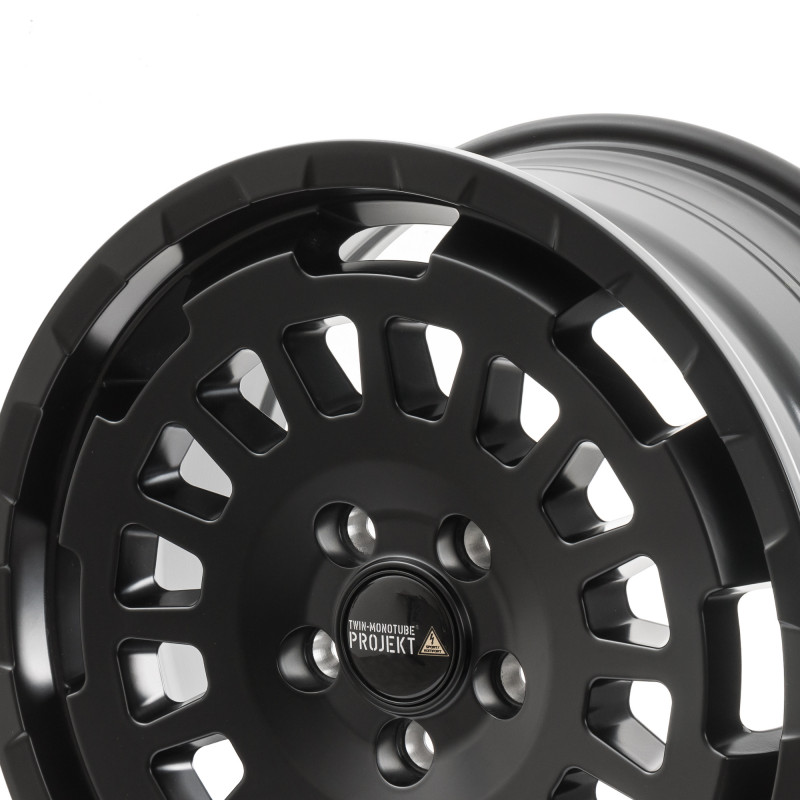 Twin Monotube Projekt FE-AT1-HD-MONOBLOC seidenmatt schwarz | felgenshop.de